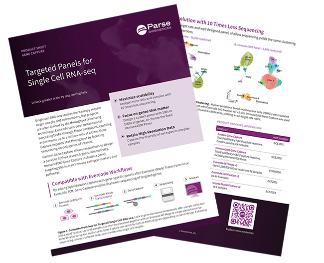 Gene Capture Product Sheet - Parse Biosciences Gene Capture Product Sheet - Parse Biosciences