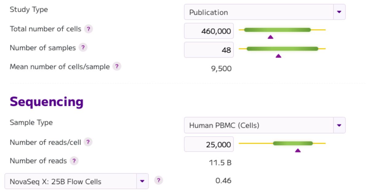 Single Cell Experiment Planner - Parse Biosciences