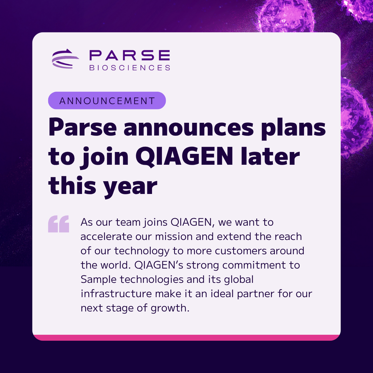 Parse Biosciences is joining QIAGEN! - Parse Biosciences